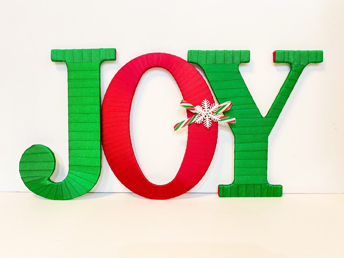 Large Joy Letters Joy Letters Joy Decoration Holiday - Etsy