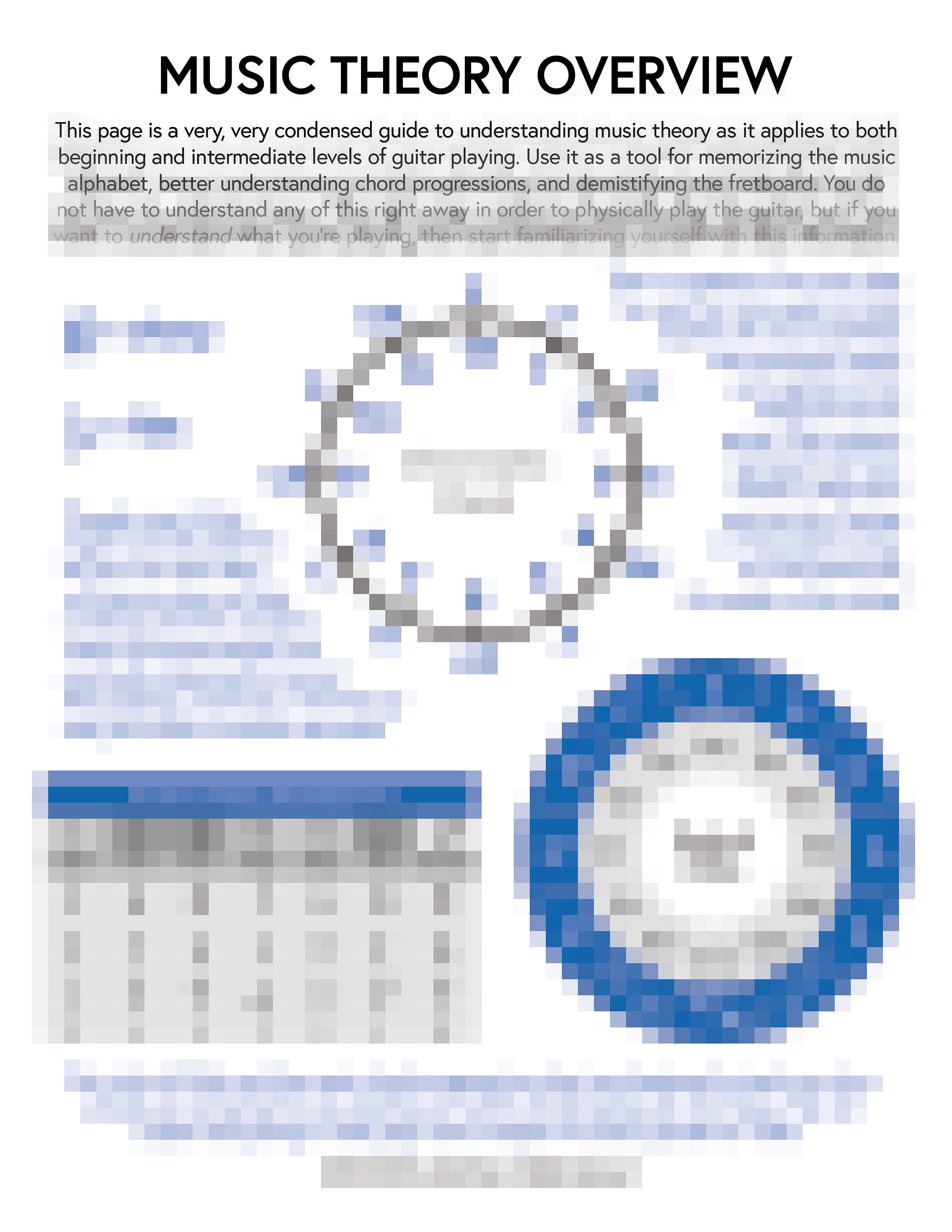 Guitar Starter Packet - Digital Download, Printable Packet, Musical ...