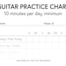 Guitar Practice Chart - Digital Download, Printable Practice Log ...