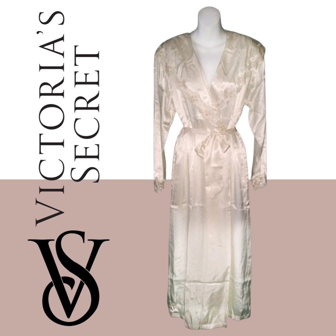 Victorias Secret Satin Robe - Etsy