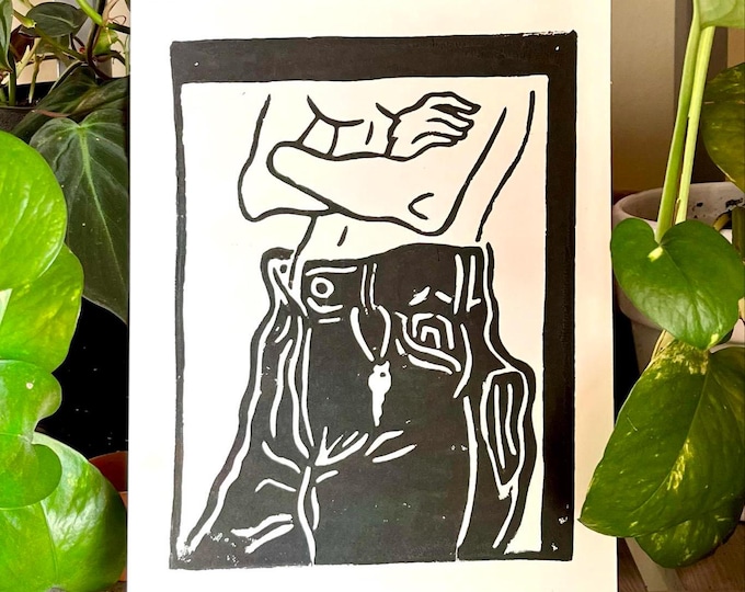 RING OF KEYS Linocut Print - Etsy