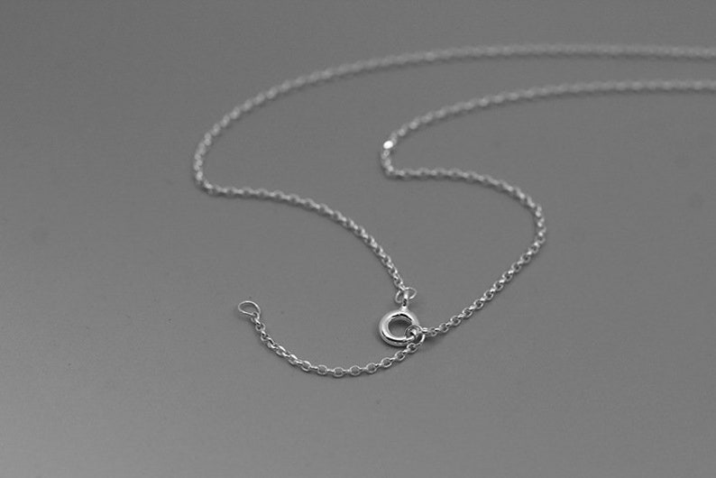 Cable Cross Chain Necklace-sterling Silver Cross Link Rolo Chain-small ...