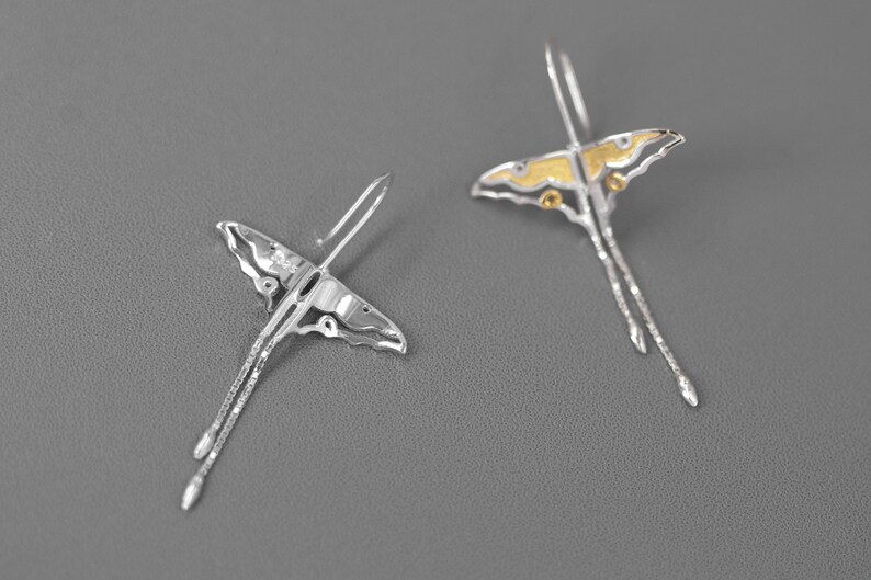 Butterfly Kite Charm Earring-sterling Silver Butterfly Kite - Etsy