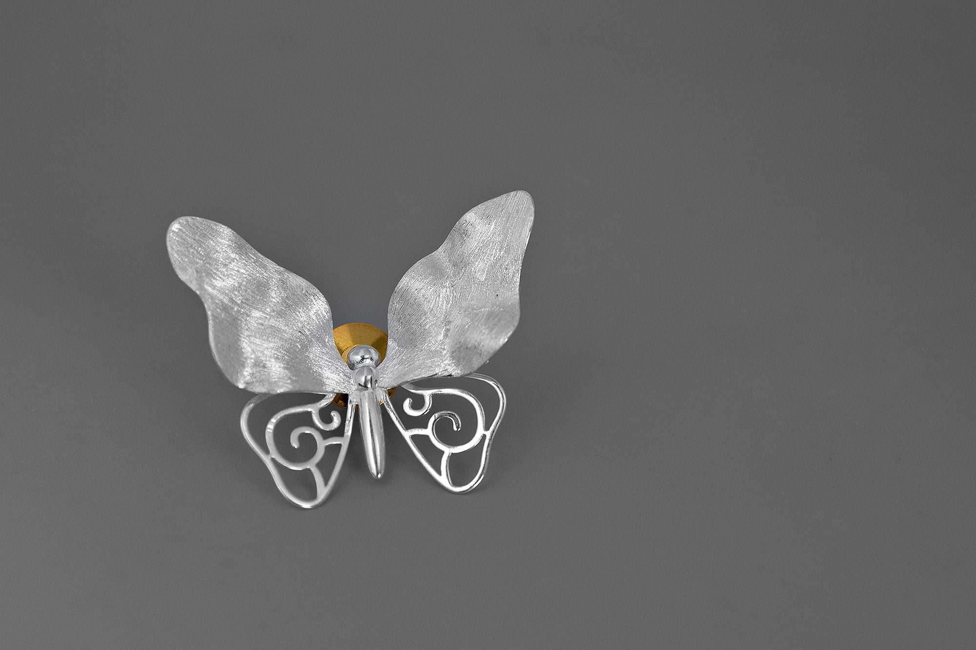 Vintage Butterfly Charm Brooch-Sterling Silver Butterfly | Etsy