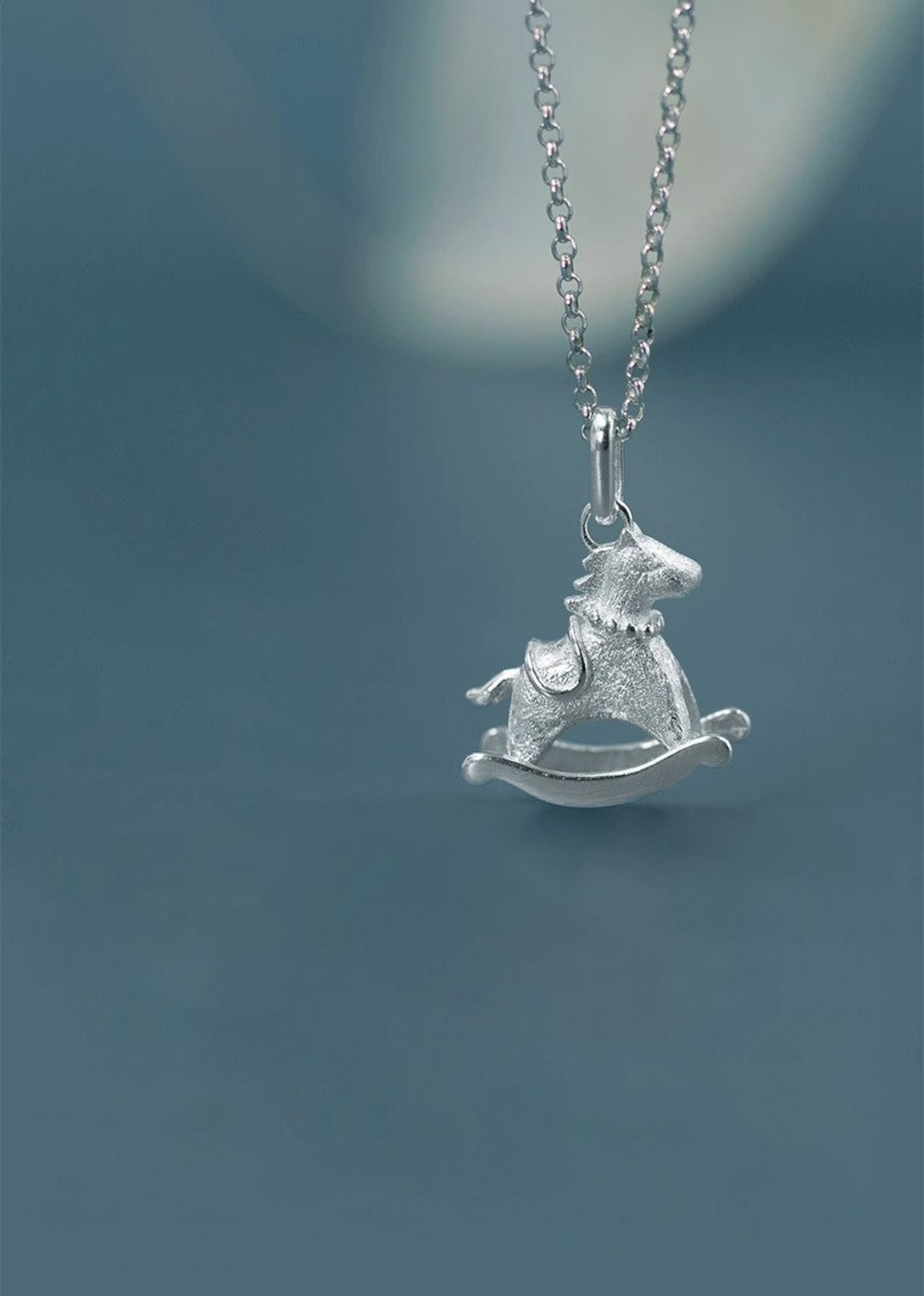 Rocking Horse Necklace Charm-sterling Silver Rocking Horse Charm ...