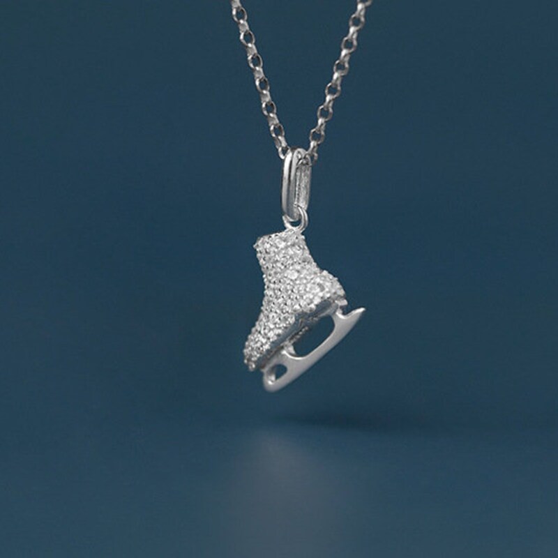 Ice Skating Necklace - Etsy