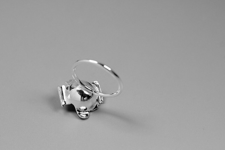 Yellow Rose Ring-sterling Silver Carved Flower Open Ring-10mm - Etsy