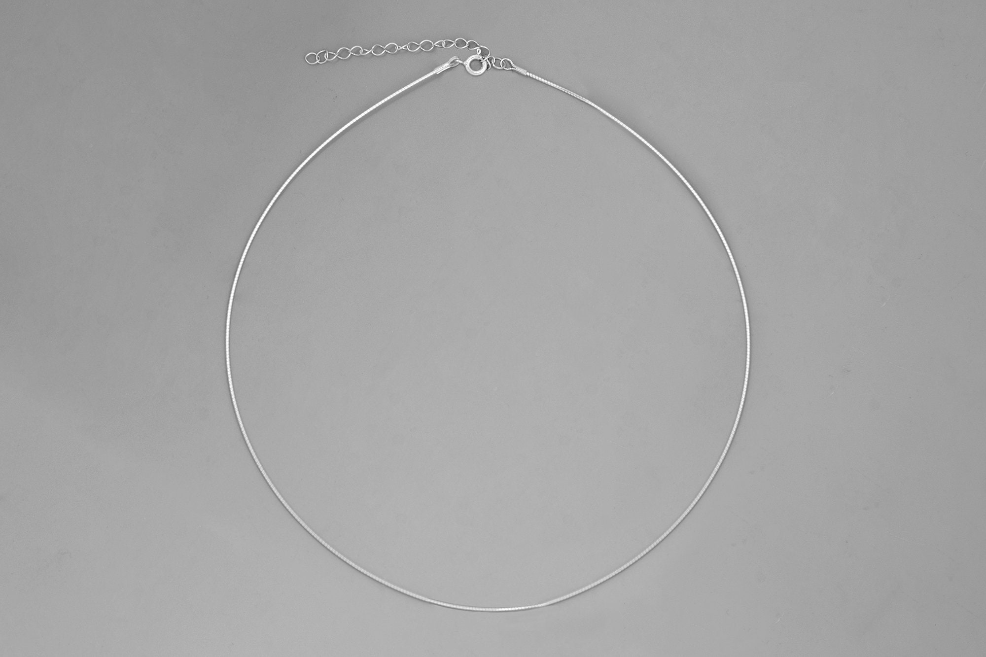 Round Soft Choker Chain Necklace Spring Ring Clasp Chain - Etsy