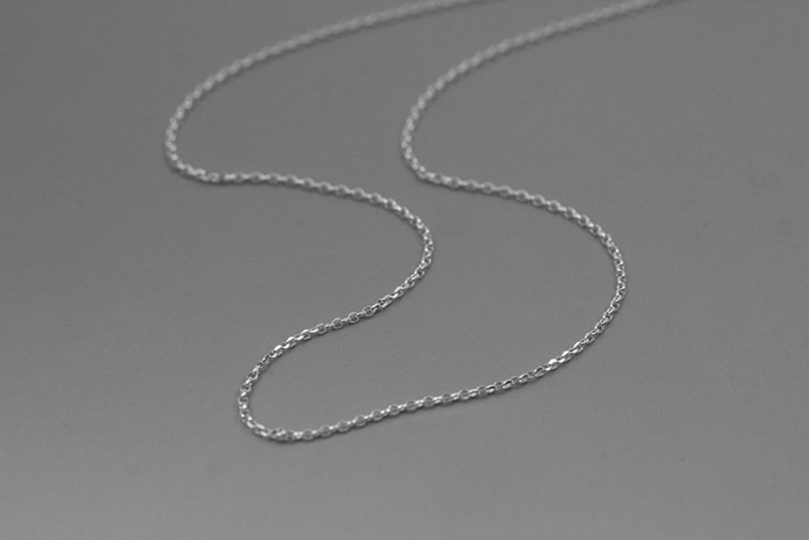 Cable Cross Chain Necklace-sterling Silver Cross Link Rolo Chain-small ...