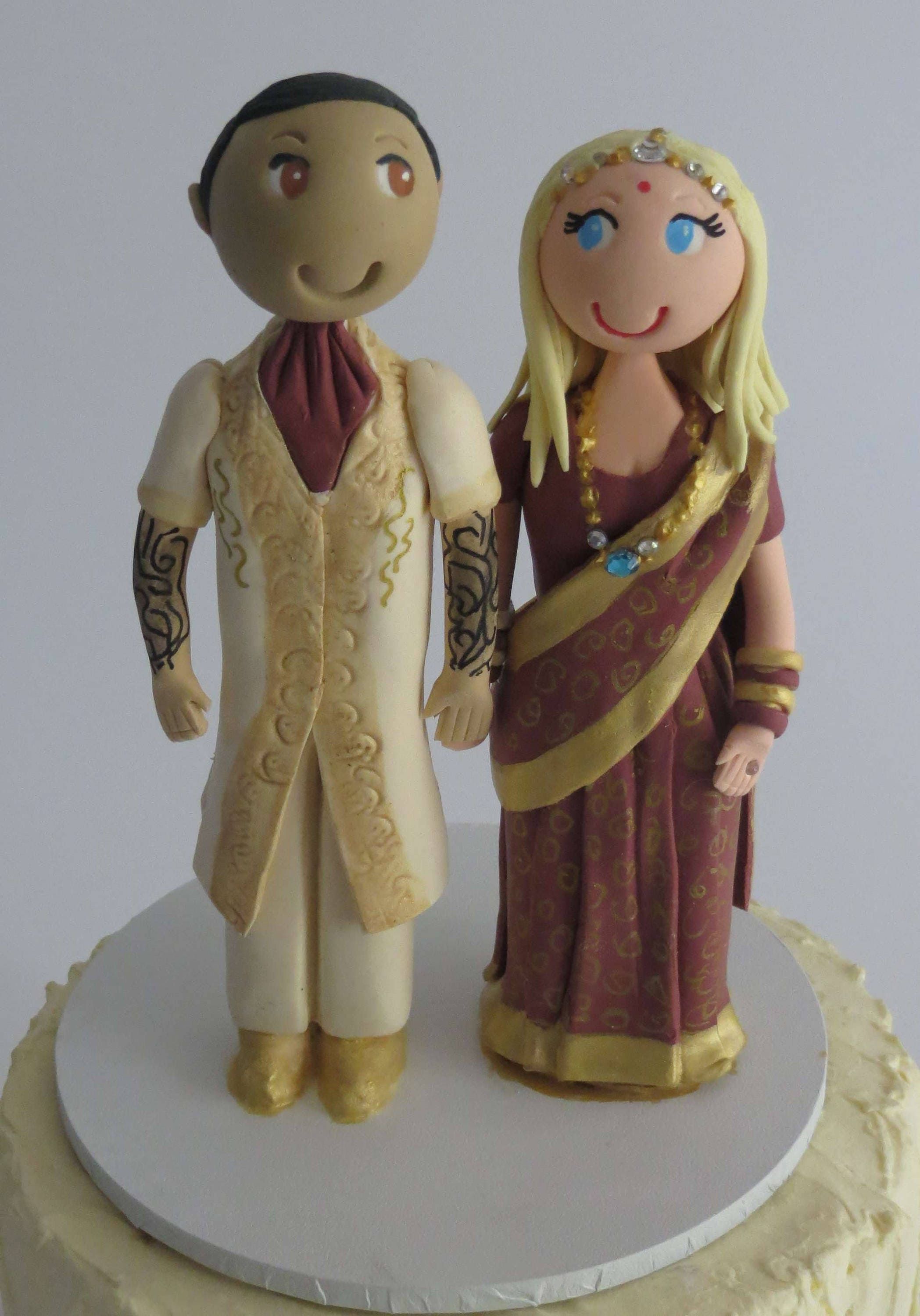 Indian Bride And Groom Cake Topper