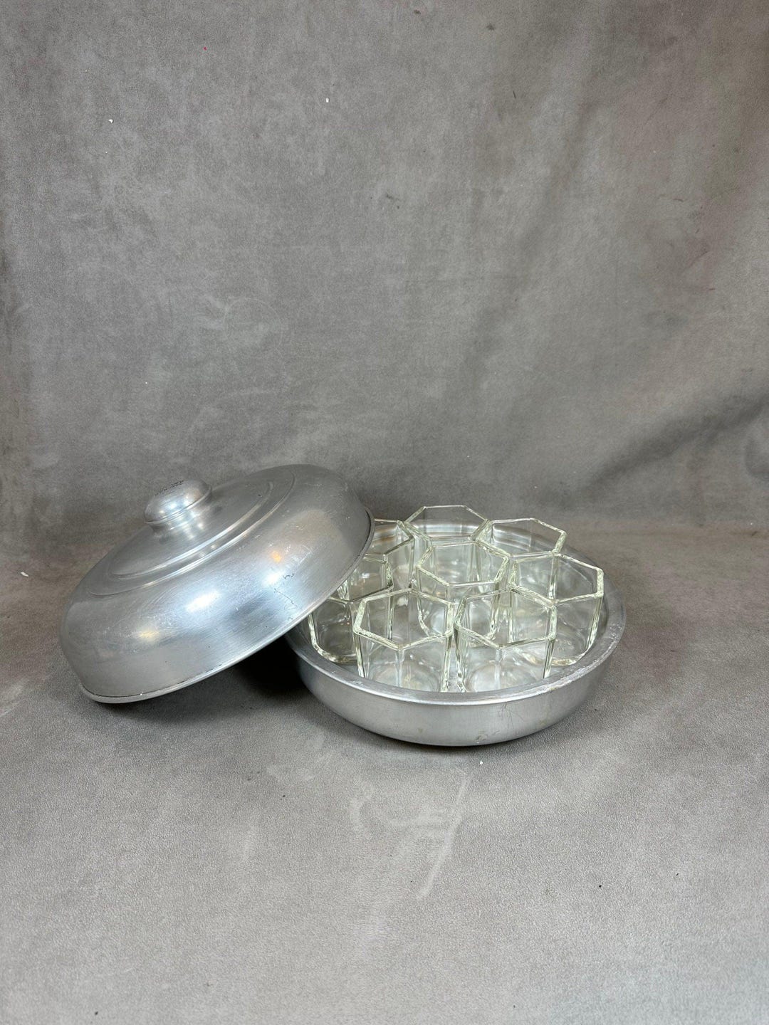 RARE Yogurt Maker YALACTA Aluminum With 7 Jars for Yogurt and 1 Jar ...