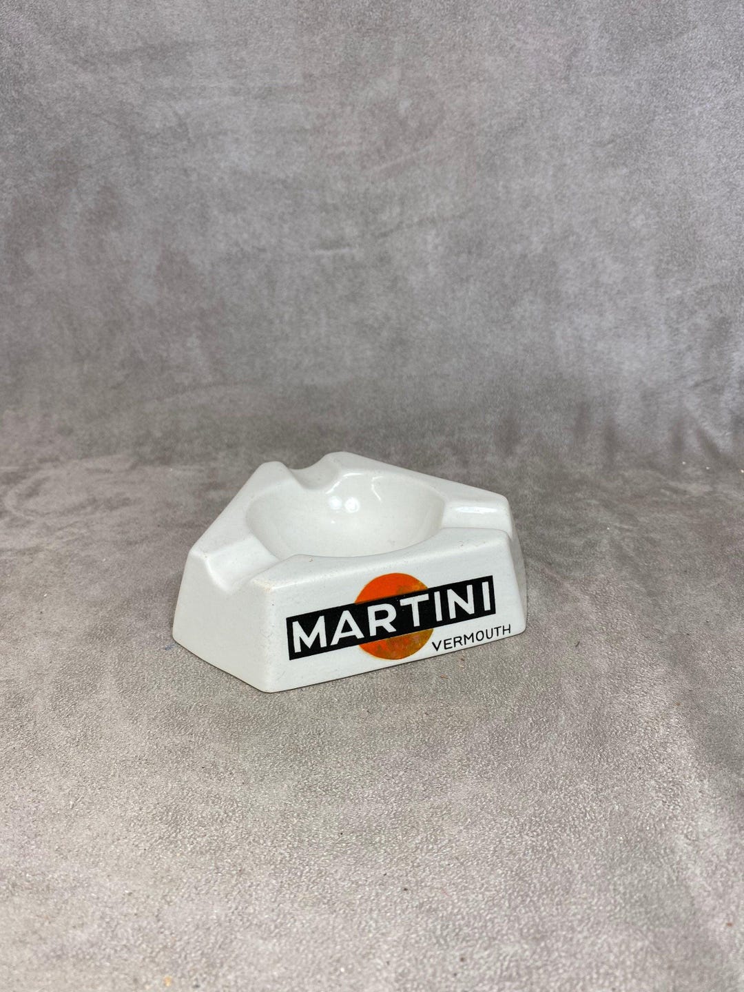 RARE Ashtray MARTINI Triangular Advertising Vintage on Sarreguemines ...