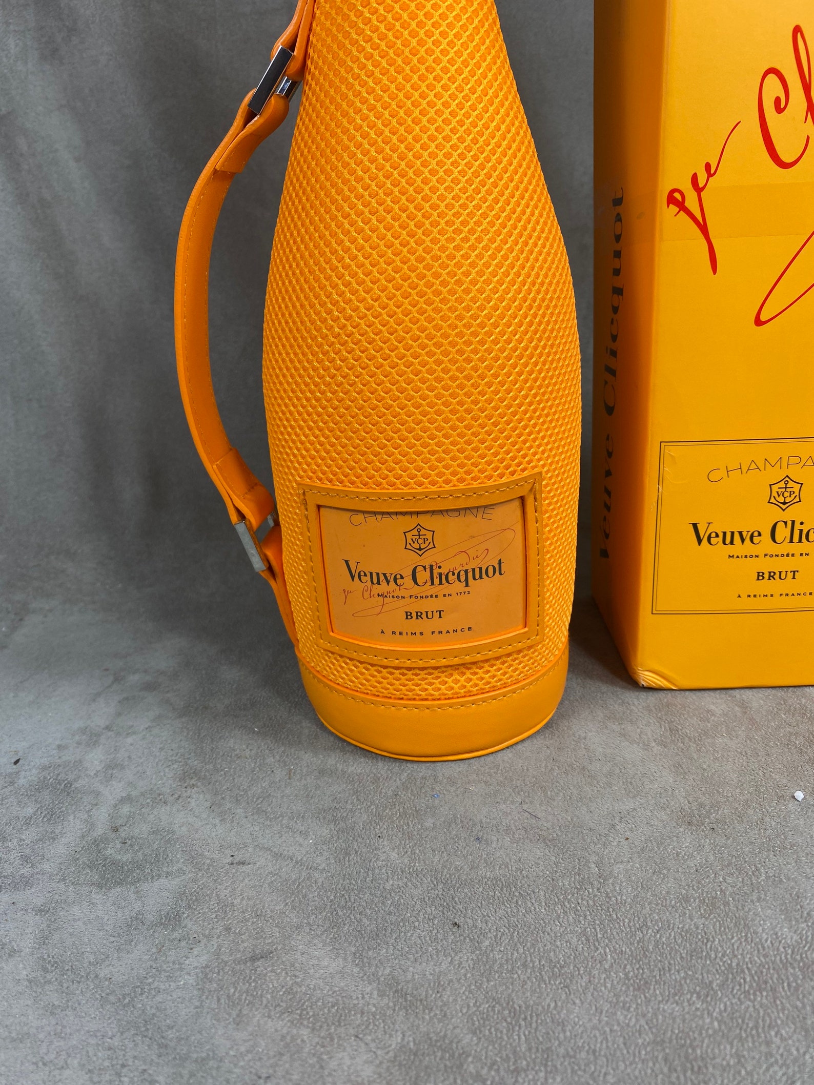 Champagne Cooler Case Veuve Clicquot Bottle Cooler Case Orange - Etsy
