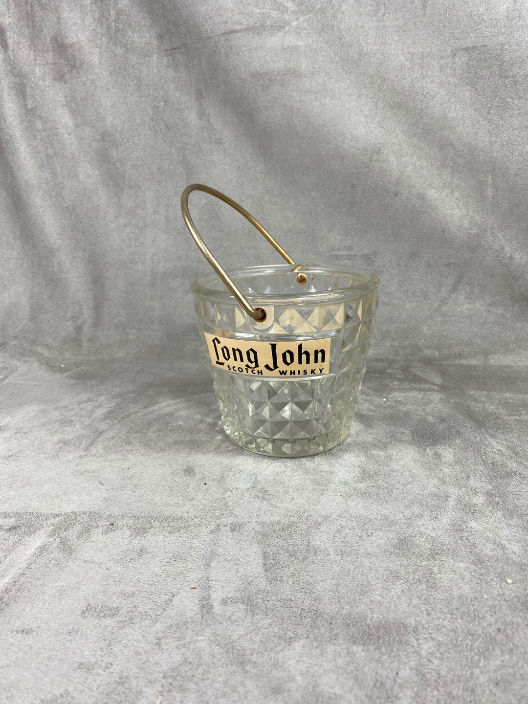 Long John Scotch Whisky Ice Bucket, Glass by BVB, Made in France ...