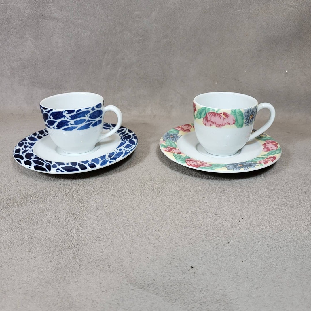 APILCO Porcelain Espresso Cup Duo Apilco Made in France 1970s - Etsy