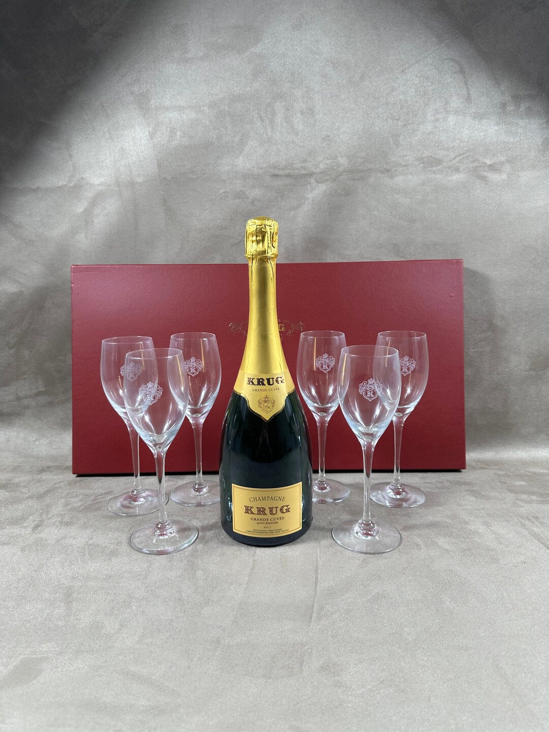 RARE Set of 6 Vintage KRUG Crystal Champagne Flutes With the Box - Etsy