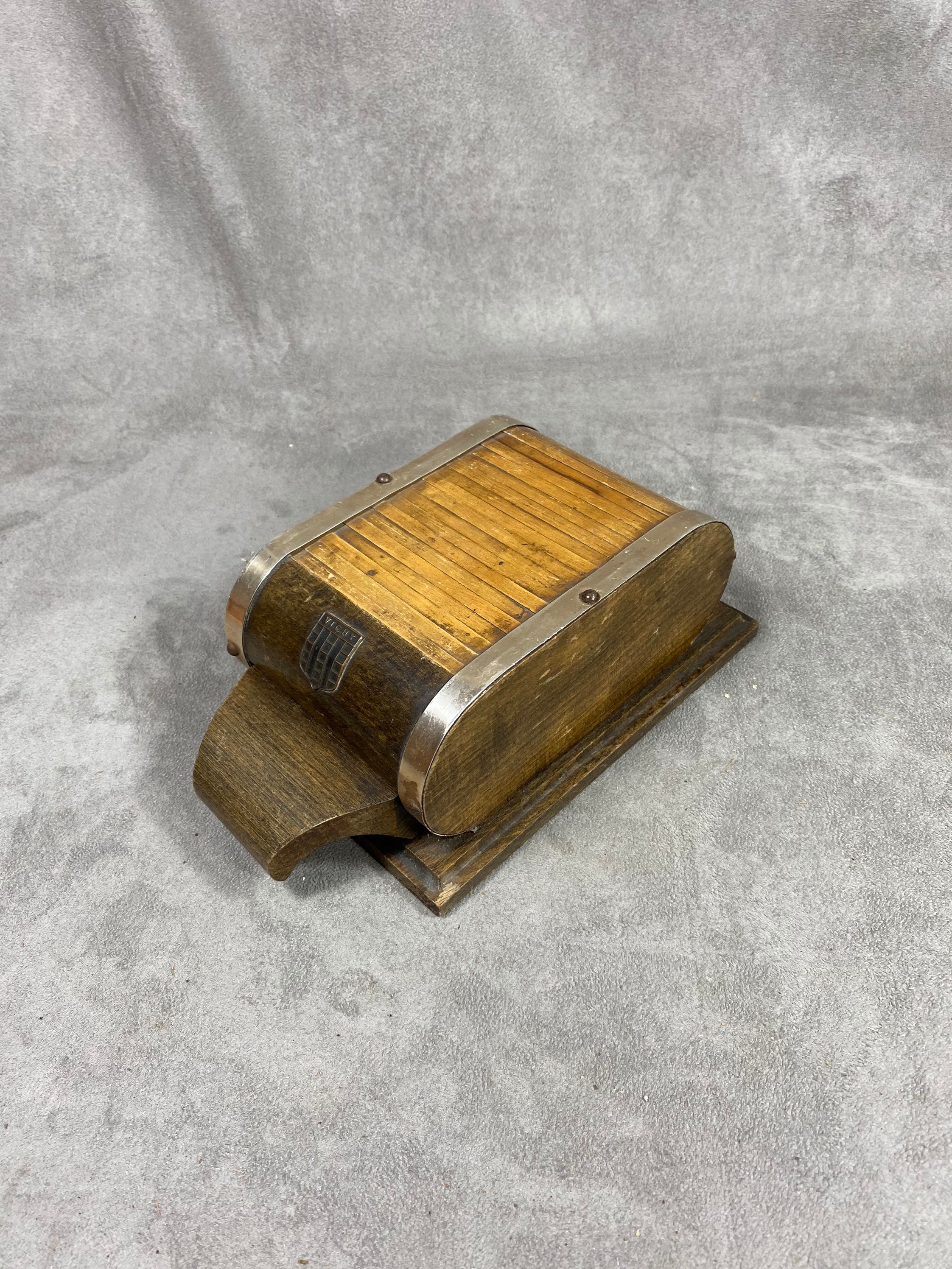 RARE Vintage wooden cigarette box dispenser from Vichy in | Etsy