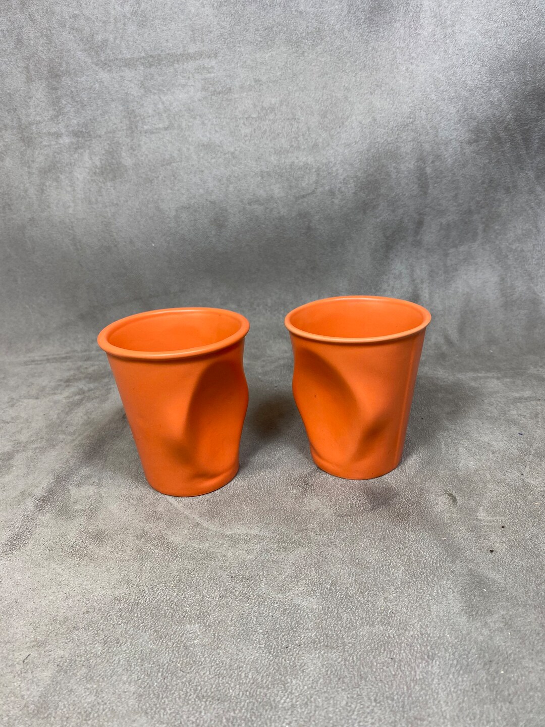 2 Tasses à café Revol oranges en céramique La - Etsy France