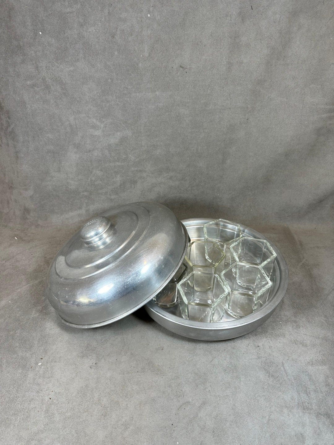 RARE Yogurt Maker YALACTA Aluminum With 5 Jars for Yogurt and 1 Jar ...