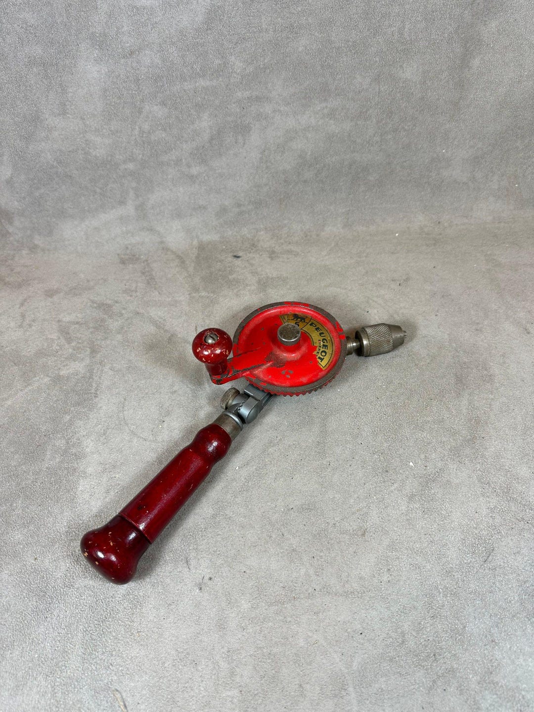 Chignole Peugeot Hand Drill in Metal and Wood Red Vintage Made in ...