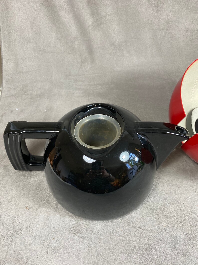 Design Teapot in Plastic and Ceramic Red Vintage Year 1970 - Etsy