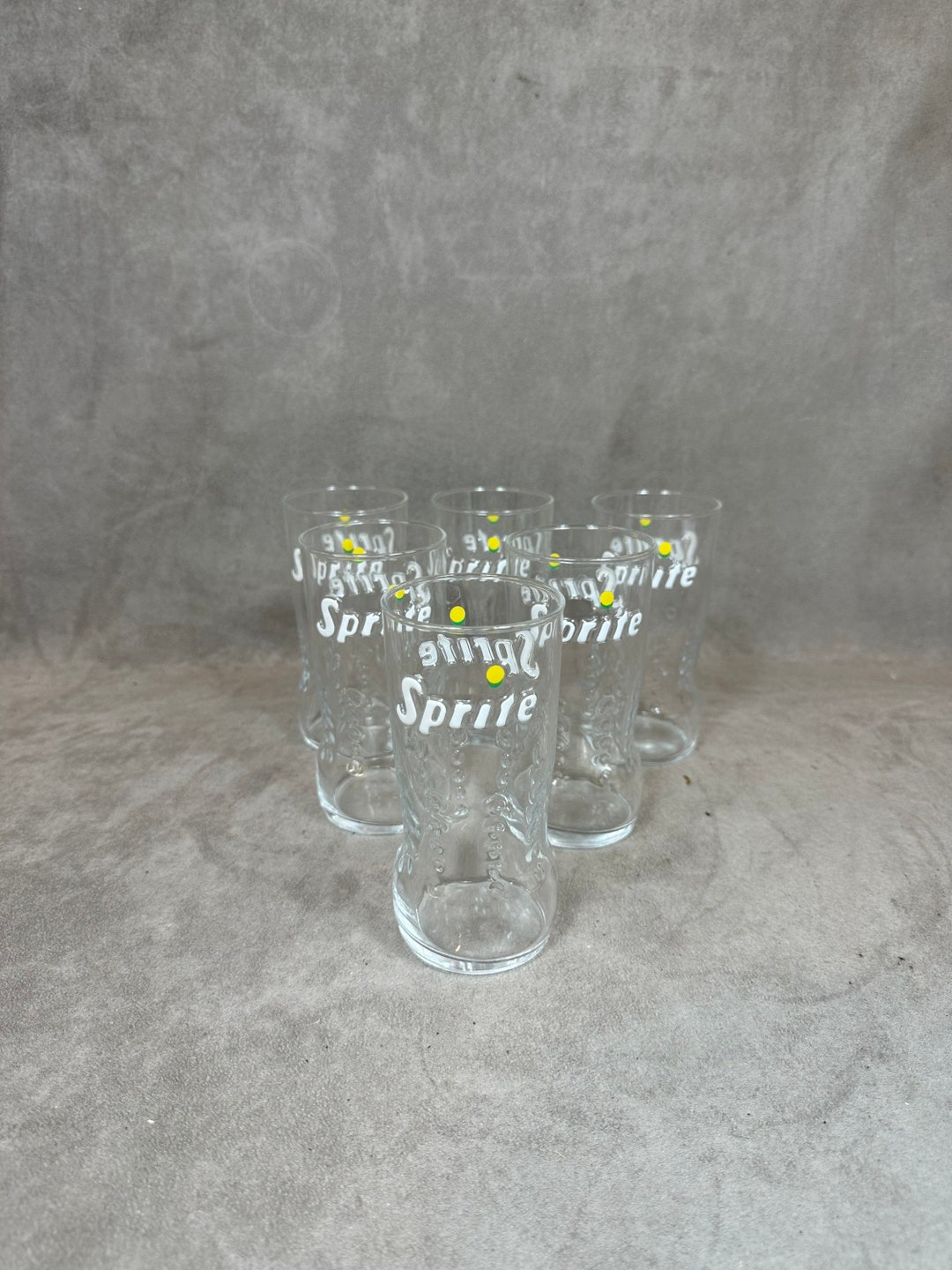 Set of 6 Vintage Sprite Glasses Vintage Made in France - Etsy
