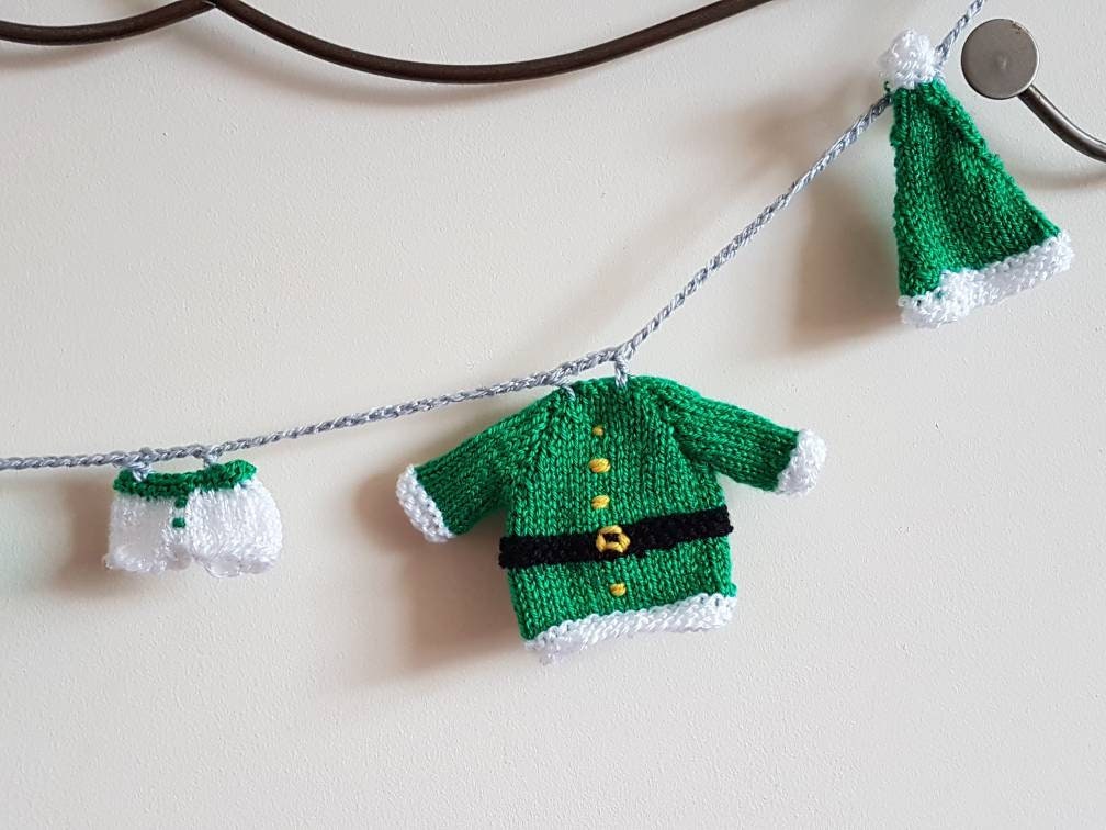 Elf Washing Line christmas Garland - Etsy