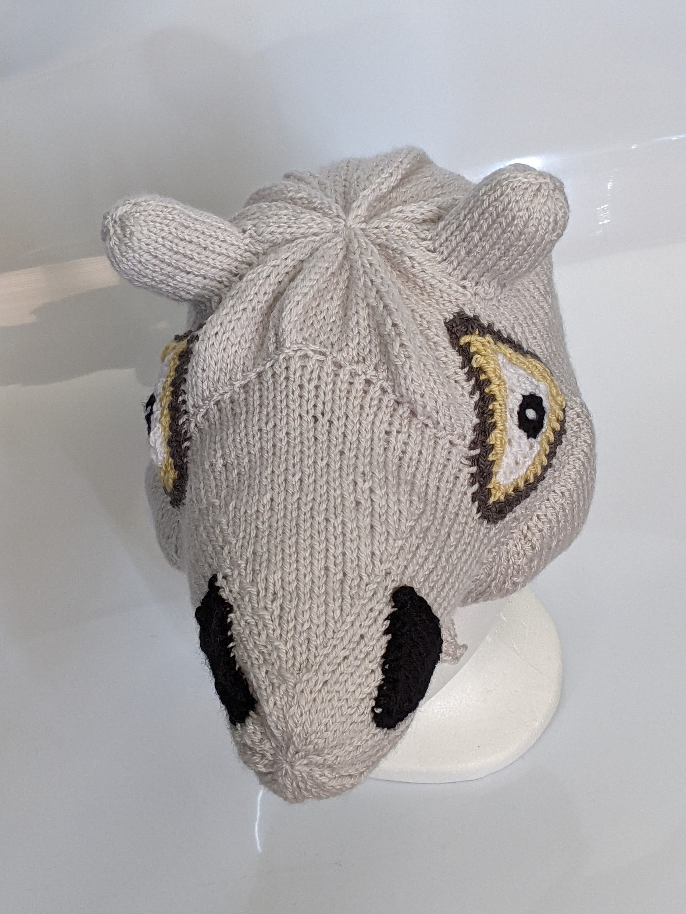 PDF Pattern Cubone Hat Knitting Pattern - Etsy