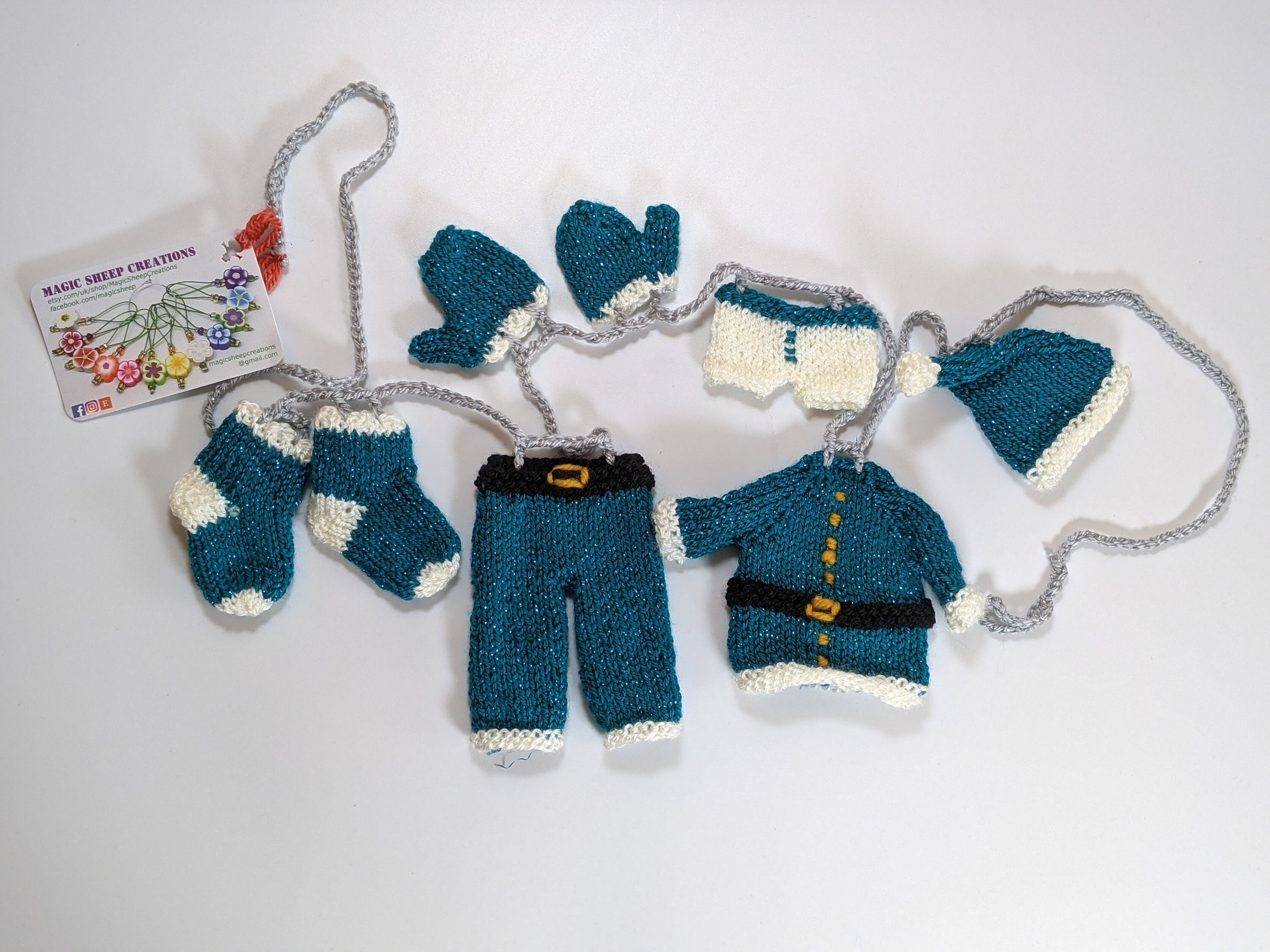 Elf Washing Line christmas Garland - Etsy