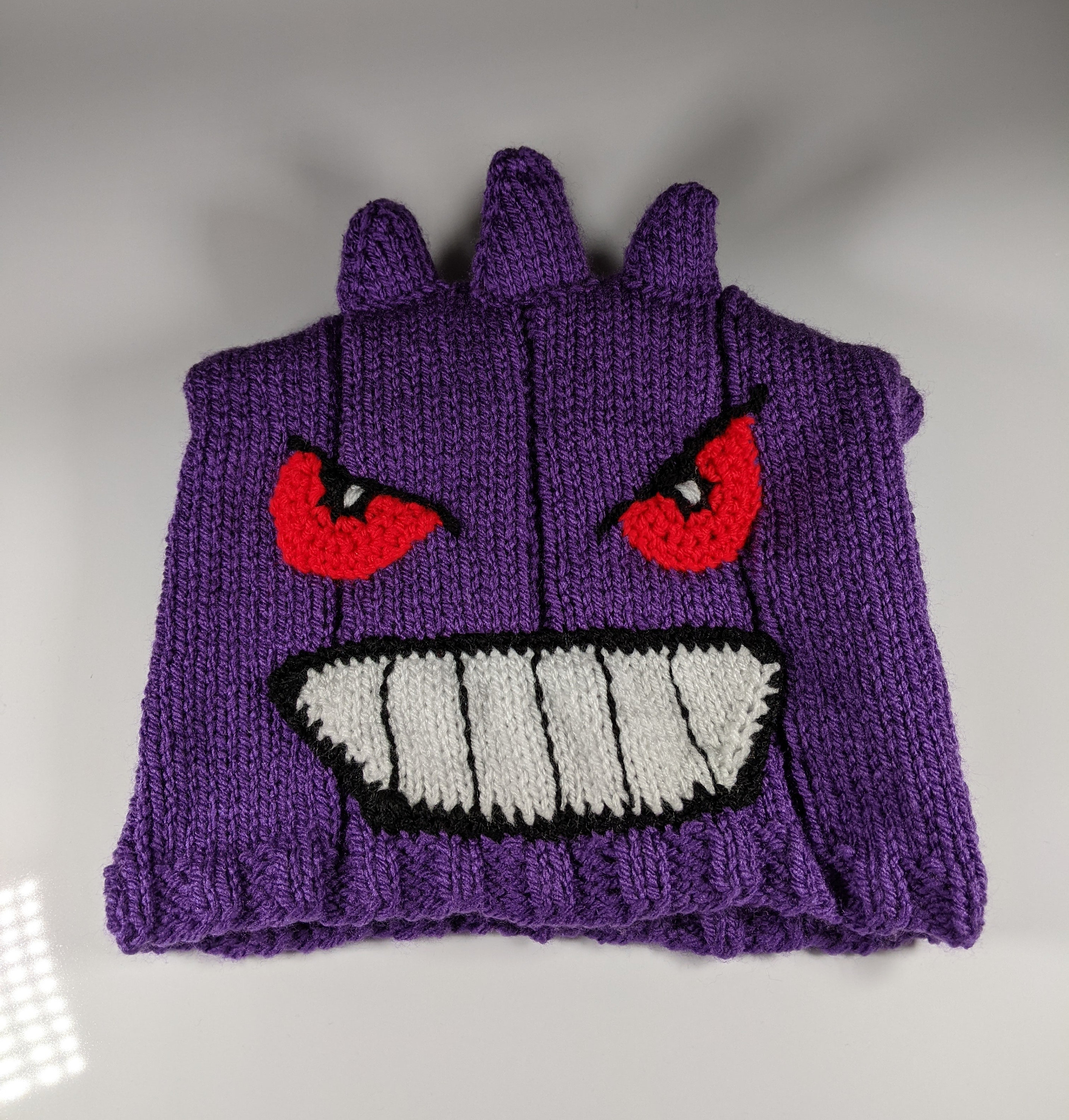 PDF Pattern Gengar Hat Knitting Pattern - Etsy