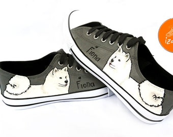 Pug Painted Sneakers Personalized Dog Canvas Shoes Custom - Etsy