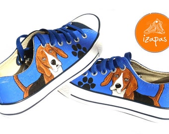 Goldendoodle Sneakers personalized dog canvas shoes Golden | Etsy