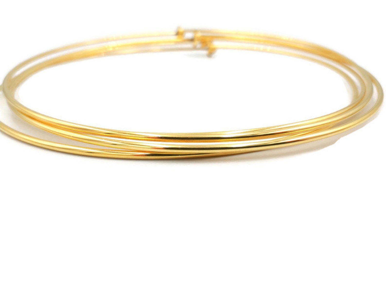 Minimalist Brass Choker Necklace: Gold or Silver African Tribal Neck ...