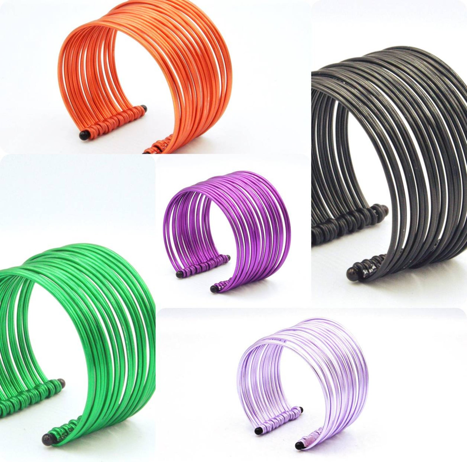 African Tribal Coil Stacked Cuff Gold Royal African Jewelry | Etsy