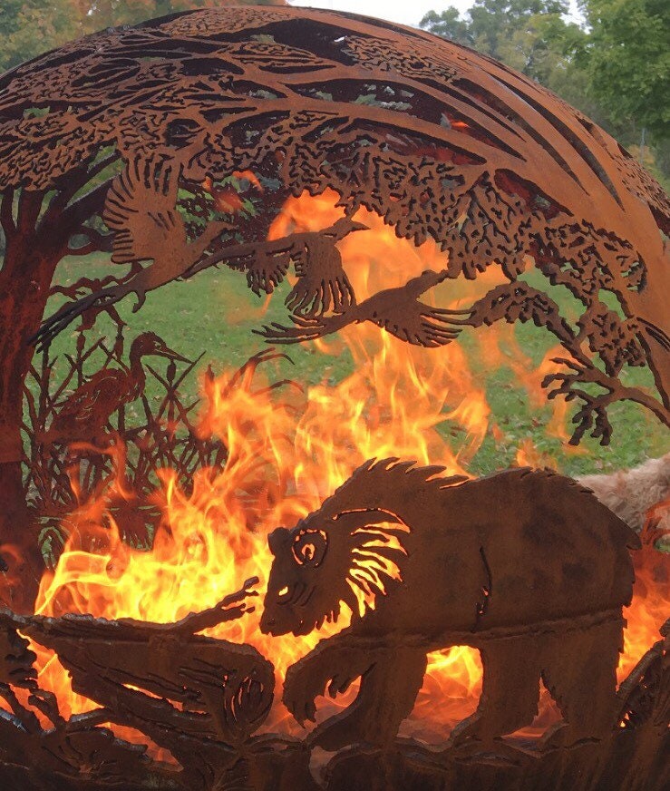 WILD FIREBALL Beau's Woods Fire Pit Fireball Firepits Individually ...