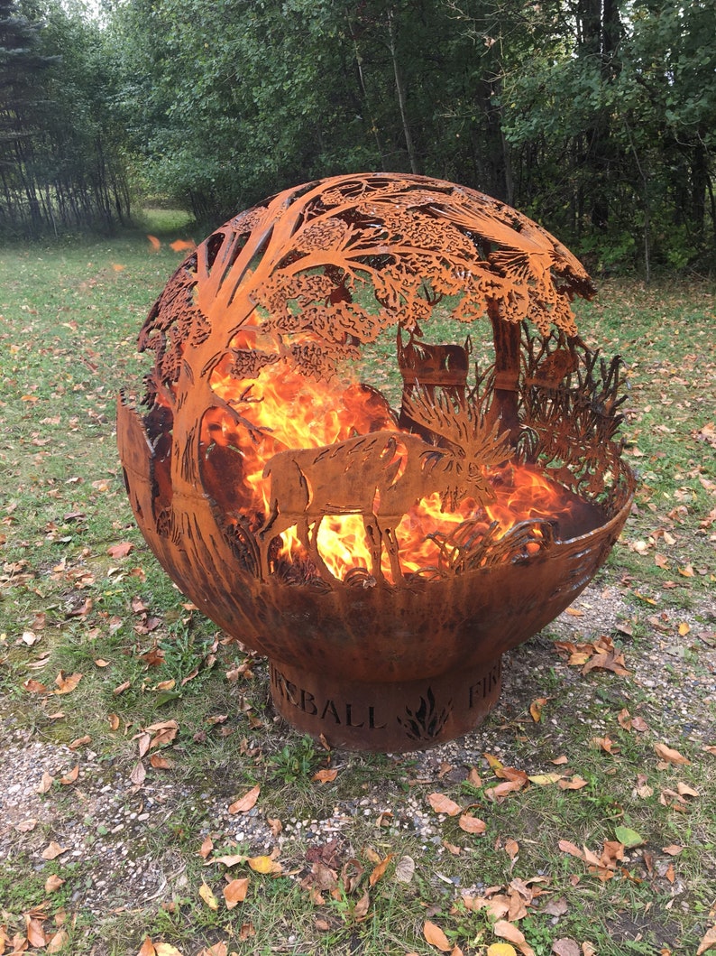 WILD FIREBALL Beau's Woods Fire Pit Fireball Firepits - Etsy Sweden