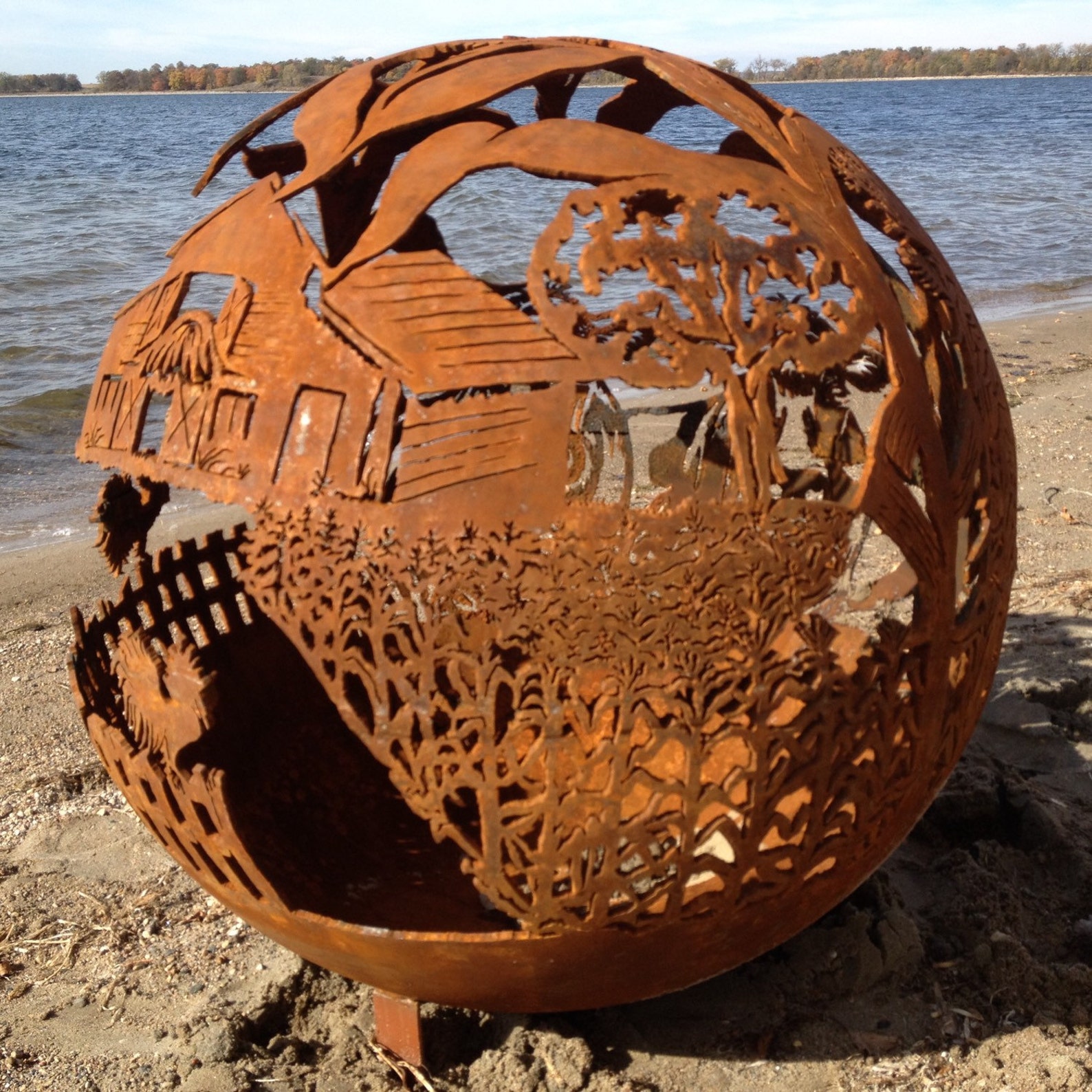 FARM FIREBALL Fire Pit Fireball Firepits Are Individually Handcrafted ...