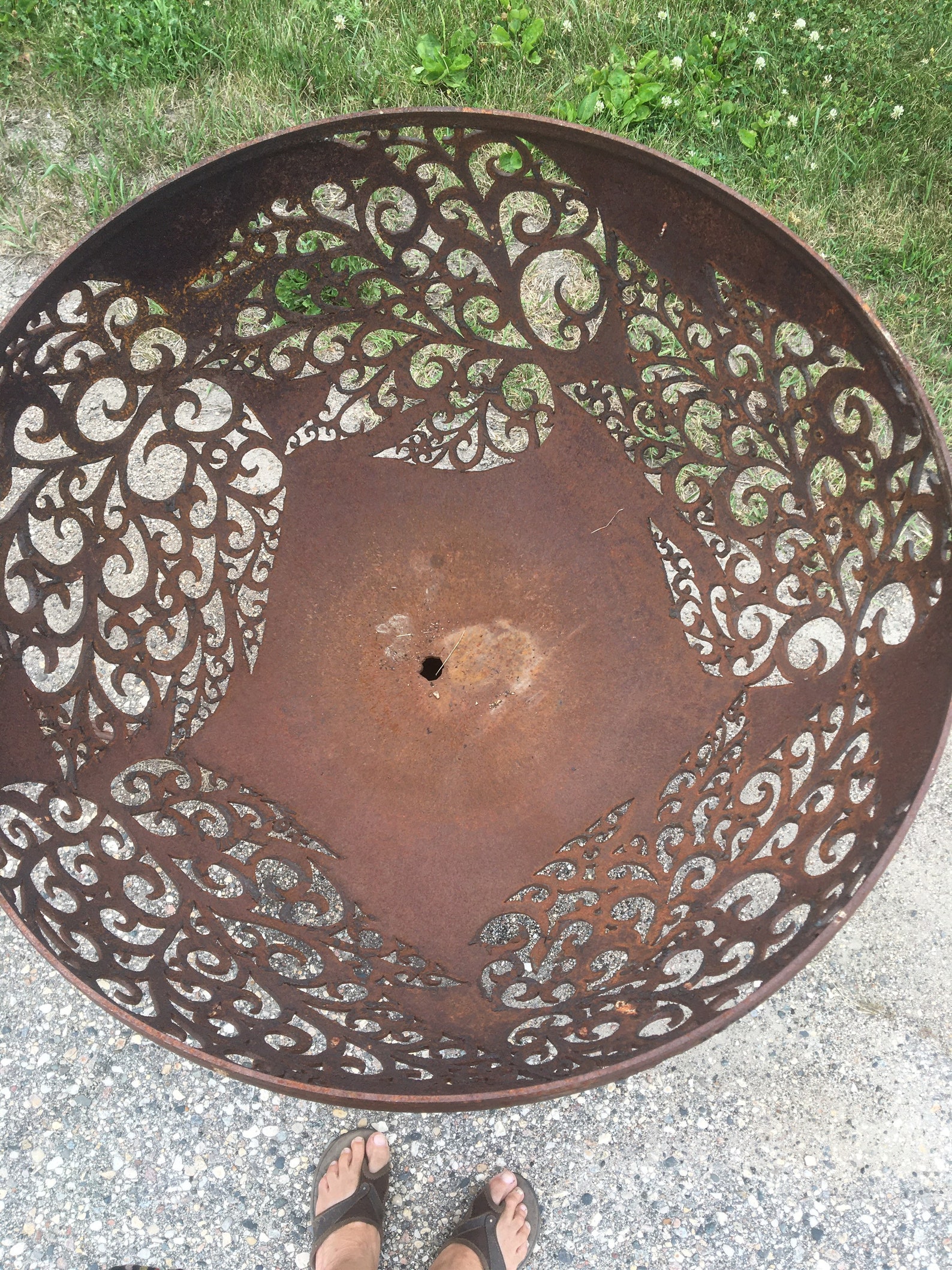 IVY SCROLL FIREBALL Fire Pit Sphere New Fire Bowl Corten - Etsy