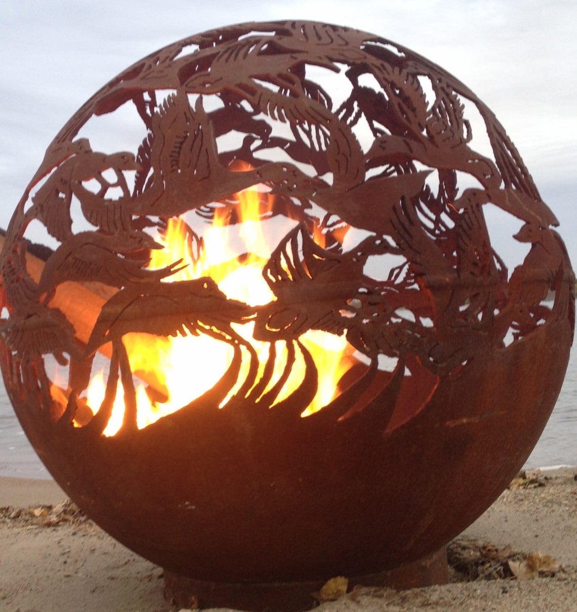 DUCKS FIREBALL Fire Pit individually handcrafted steel | Etsy