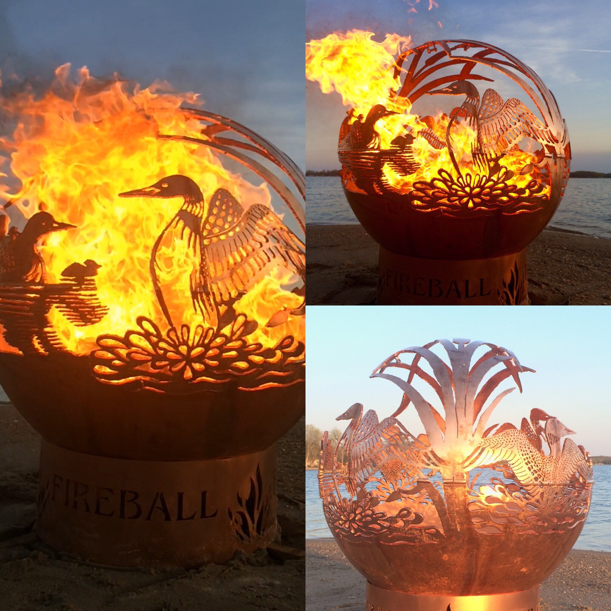 DANCING LOONS FIREBALL Fire Pit Fireball Firepits Are Individually ...