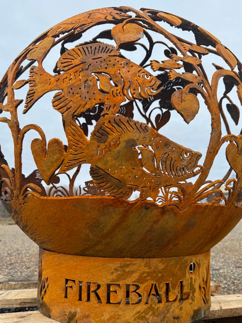 FISH FIREBALL Fire Pit Individually Designed, Created, and Hand Made - Etsy