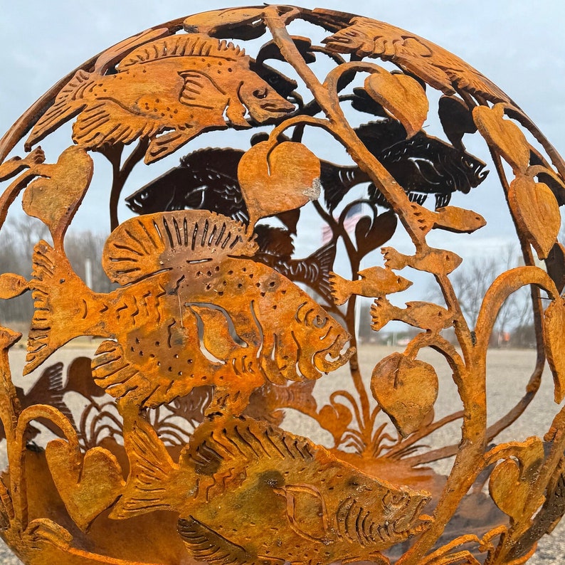 FISH FIREBALL Fire Pit - Individually Designed, Created, and Hand Made ...