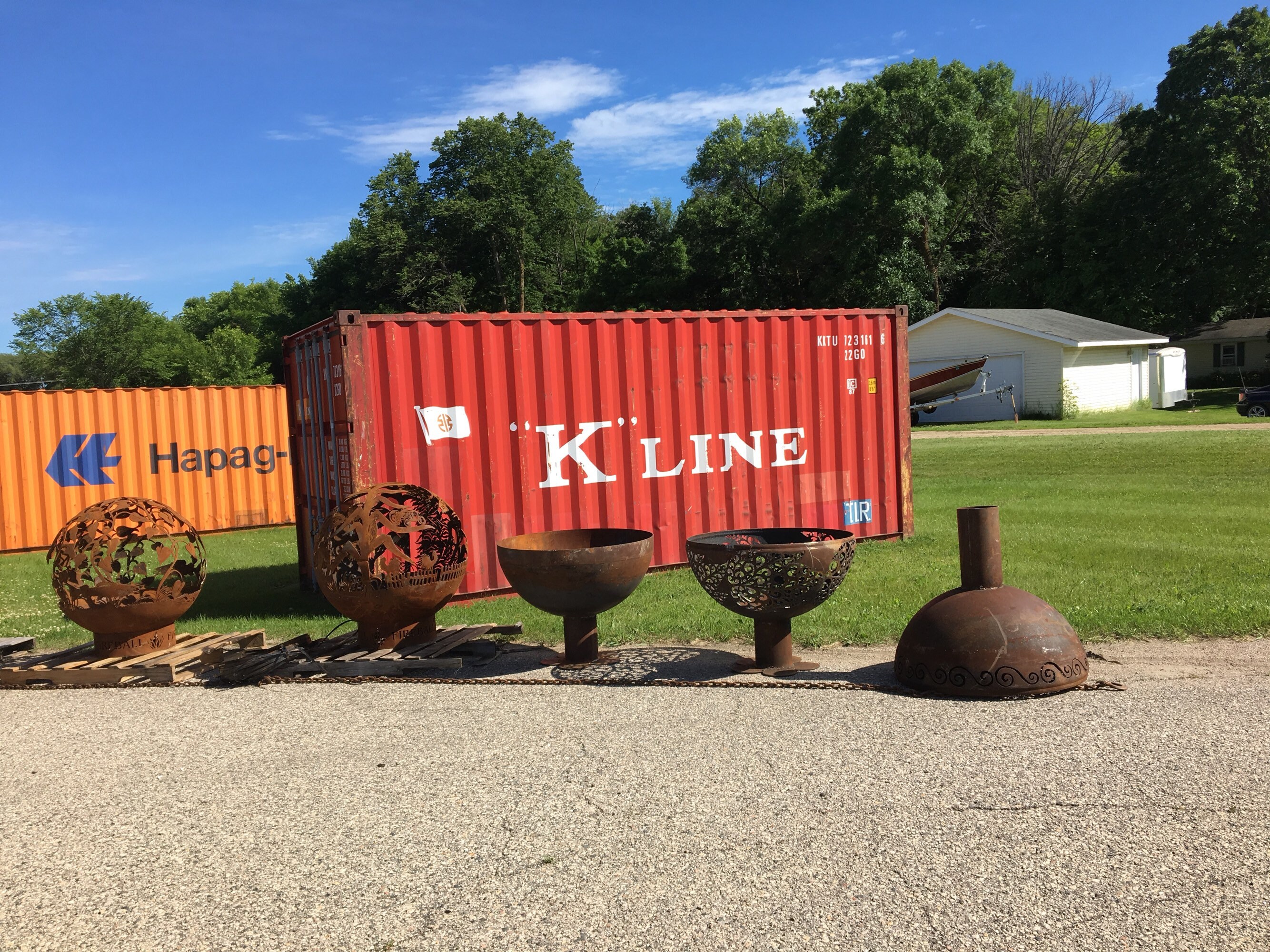 IVY SCROLL FIREBALL Fire Pit Sphere New Fire Bowl Corten - Etsy