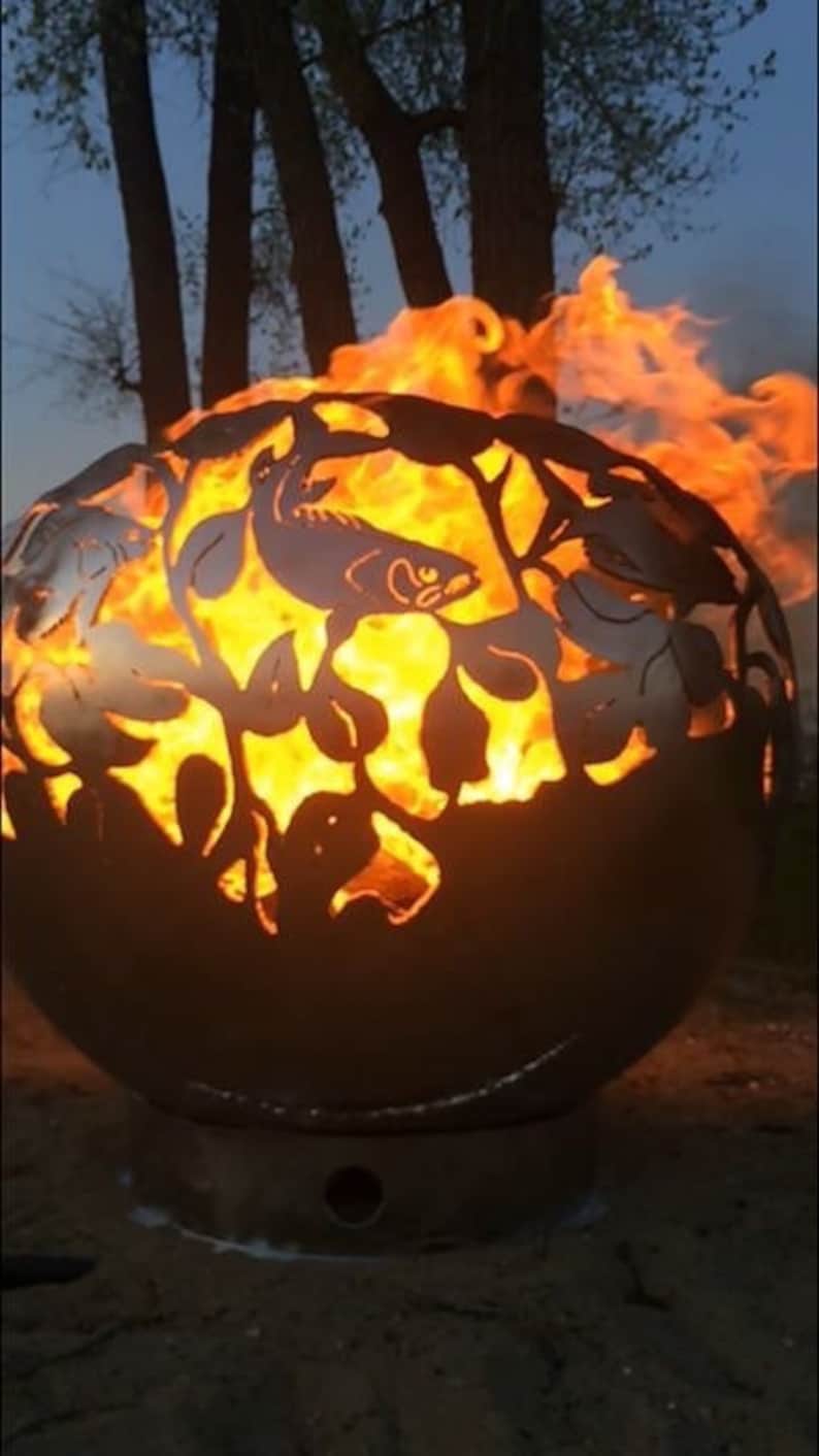 Fish Fireball Fire Pit Individually Designed Created and | Etsy