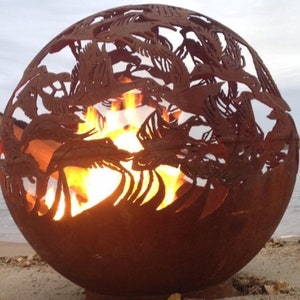 Fish Fireball Fire Pit Individually Designed Created and | Etsy