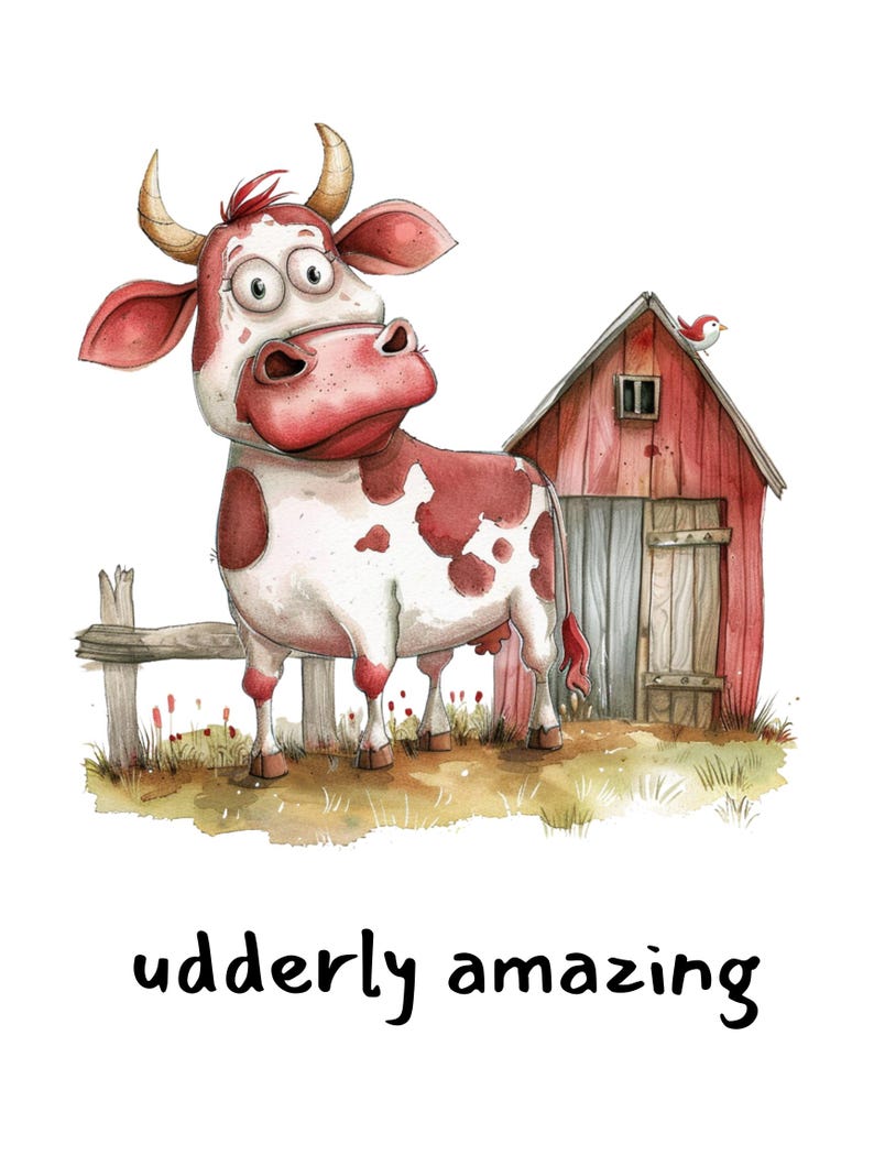 Udderly Amazing Poster - Printable - Etsy