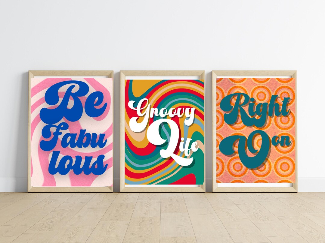 Three Retro Posters- Printable - Etsy