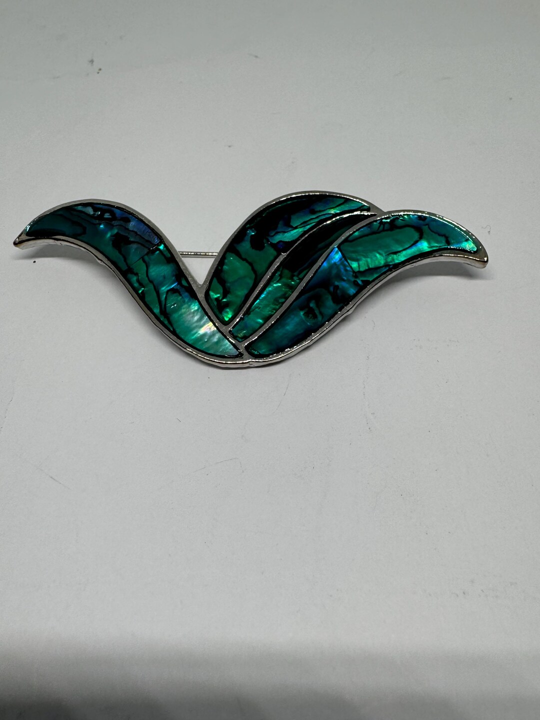 Vintage Paua Shell Brooch New Old Stock 1990's - Etsy