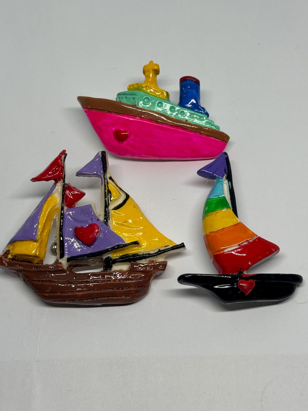 Vintage 1970's Ship Brooch Nautical Brooch 3 Options - Etsy