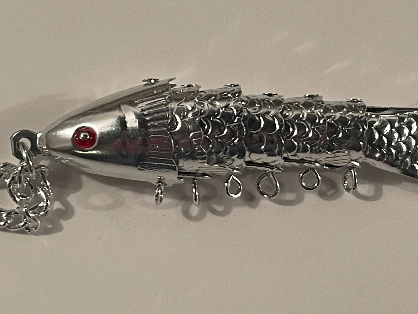 Vintage Articulated Fish Pendant Light Weight 18 Inch or 30 - Etsy